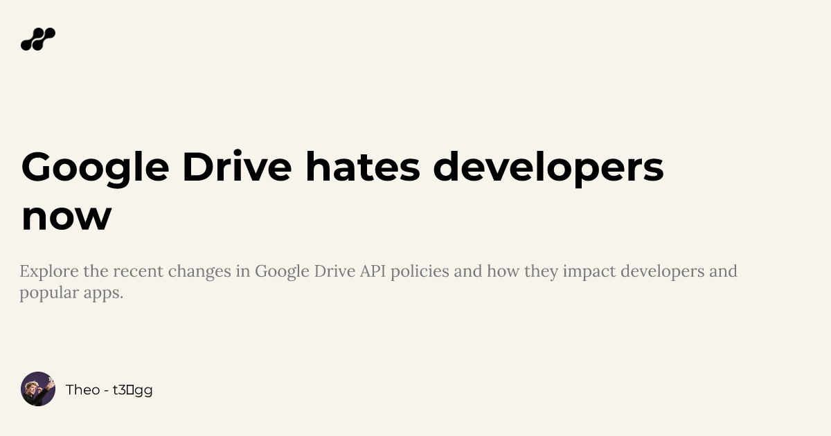 Google Drive hates developers now | Verved