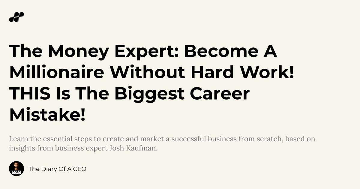 The Money Expert: Become A Millionaire Without Hard Work! THIS Is The ... The Money Expert: Become A Millionaire Without Hard Work! THIS Is The ...